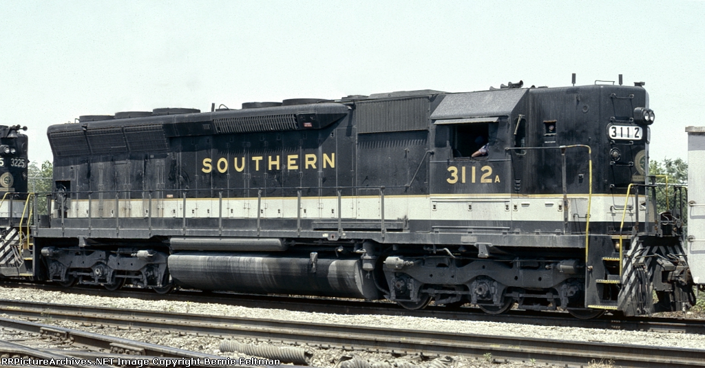 Southern Railway SD45 #3112 leading what the dispatchers called a "Silver Sided" coal train ...